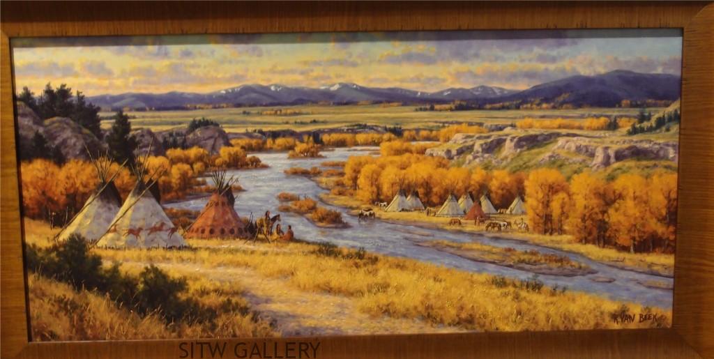 Shoshone Camp on the Snake - Spirits in the Wind Gallery